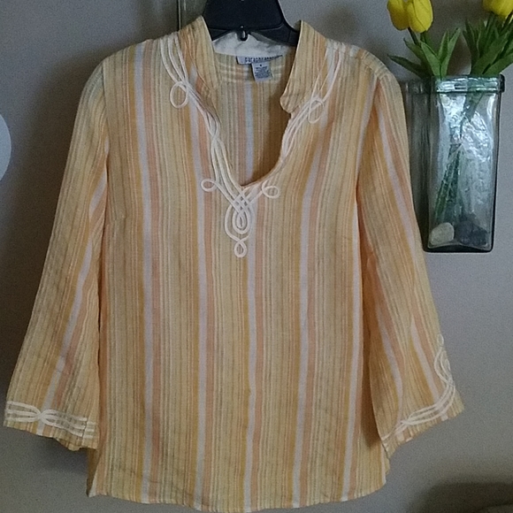 Paraphrase | Tops | Boho South Asian Linen Tunic | Poshmark